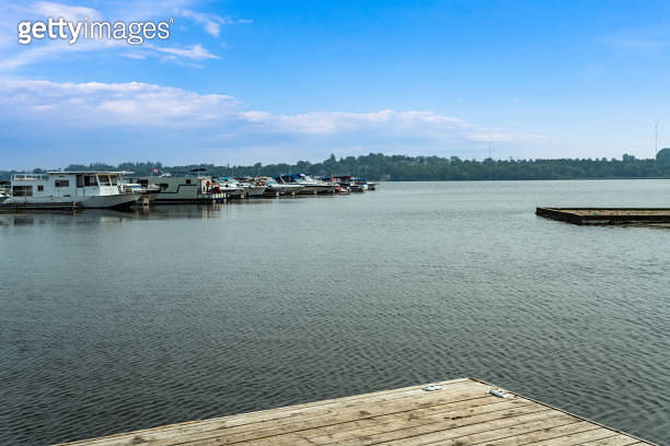 Port Perry Marina in summer, Lake Scugog, Port Perry, Canada ...