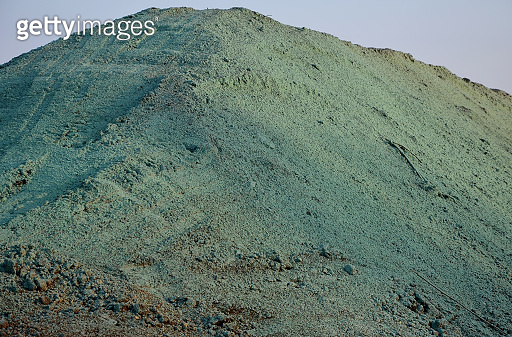 stabilization of slopes by hydro sowing. a mixture of wood pulp and ...