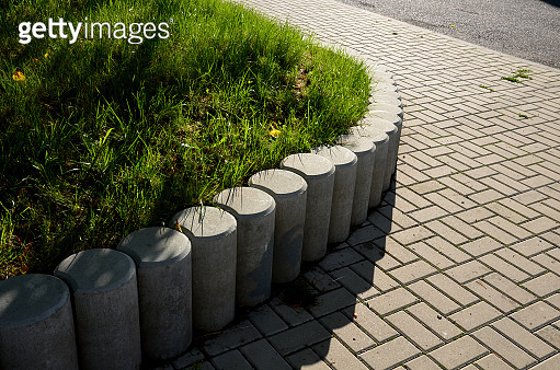 Palisade made of concrete of various shapes and profiles is widely used ...