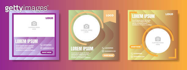 Editable social media post template. frame design for web banner and ...