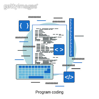 Program coding vector concept 이미지 (1322421978) - 게티이미지뱅크