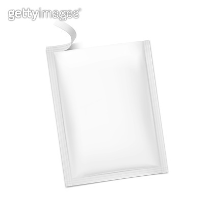 Open blank sachet packaging for dry product. 이미지 (1318713781) - 게티이미지뱅크