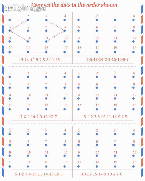 Worksheet for children. Connect the dots in the order shown (1295602745 ...