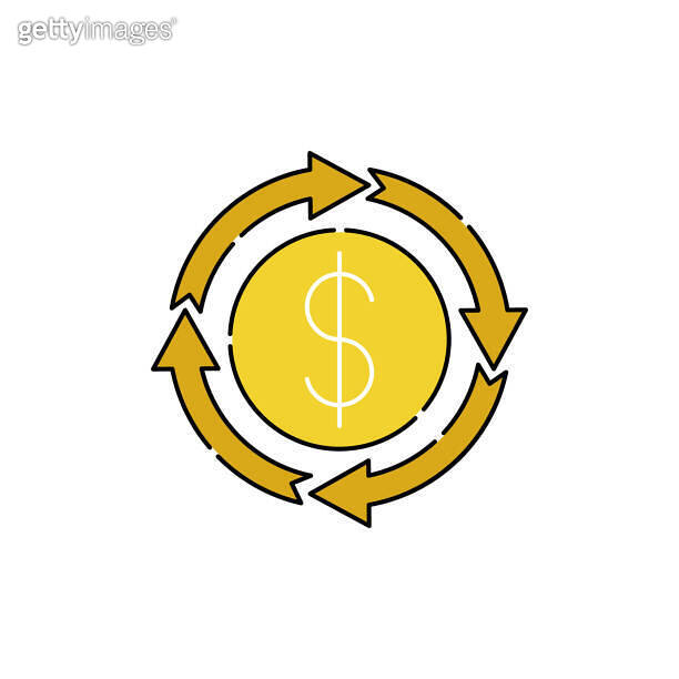 Money Cash Back icon Vector Illustration. Cash Back bonus, return money ...