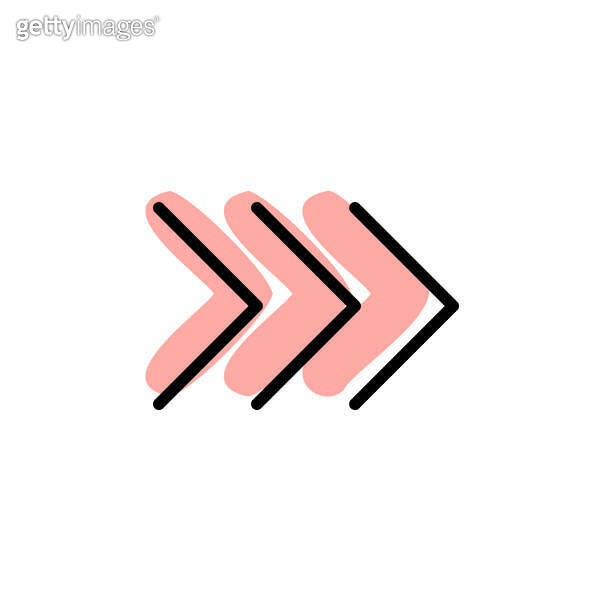 Arrow, next with color shadow vector icon in arrows set 이미지 (1311969402 ...