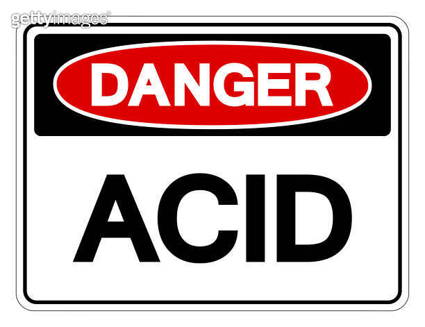 Danger Acid Symbol Sign,Vector Illustration, Isolate On White ...