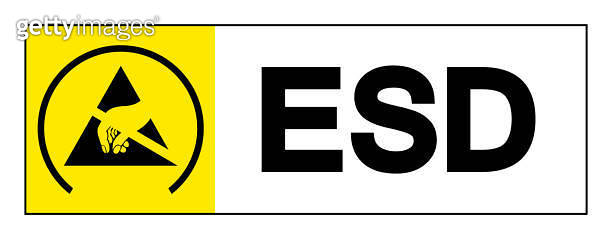 ESD Protective Area Symbol Sign, Vector Illustration, Isolated On White ...