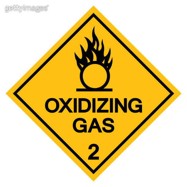 Oxidizing Gas Symbol Sign, Vector Illustration, Isolate On White ...