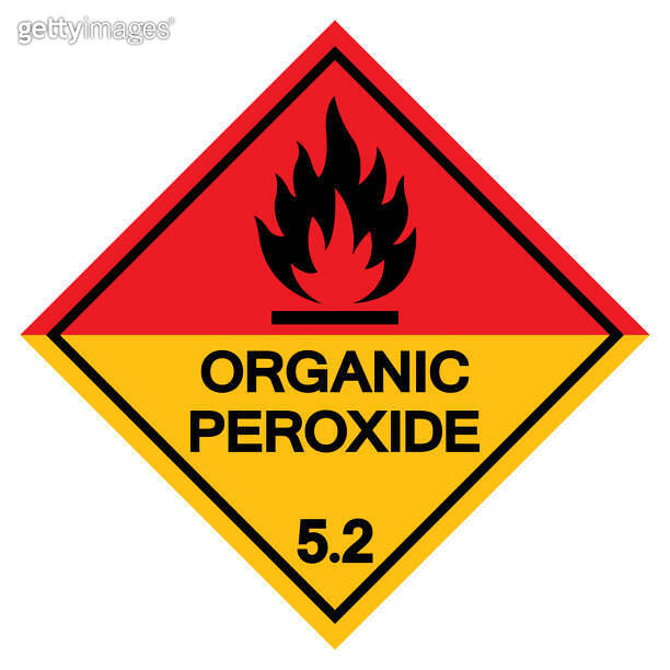 Organic Peroxide Symbol Sign ,Vector Illustration, Isolate On White ...