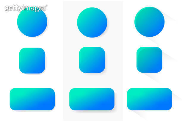 Shadows. Rectangle Square and Circle Shape Shadows in 3 different ...