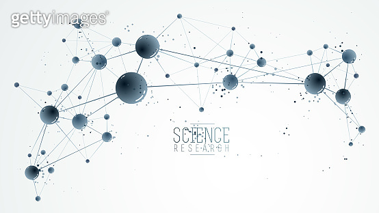 Molecules vector illustration, science chemistry and physics theme ...