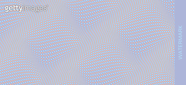 Background with convex forms. Volumetric composition with optical ...