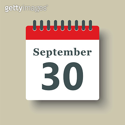 Icon day date 30 September, template calendar page 이미지 (1321603283 ...