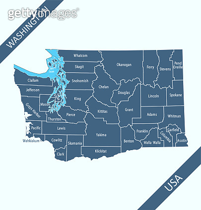 Counties map of Washington labeled (1303732974) 일러스트, 무료 일러스트, 아이콘, 무료 ...