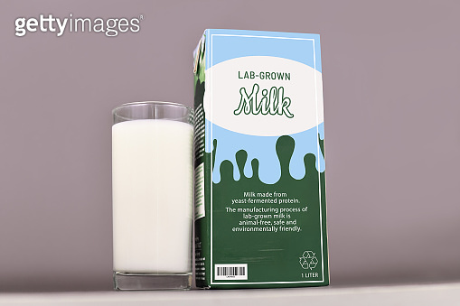 Concept for lab grown milk from artificial cultured dairy production by ...