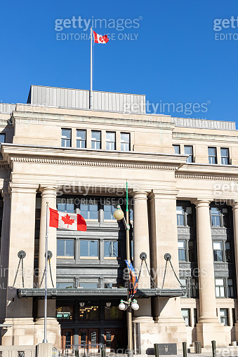 The Senate of Canada government building on Rideau Street in downtown ...
