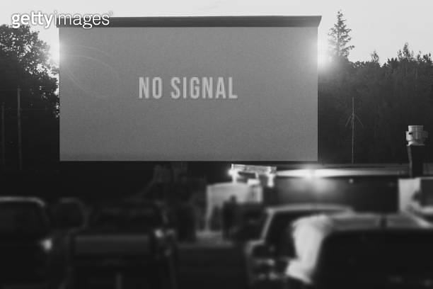Drive In Movie No Signal 이미지 (1304628232) - 게티이미지뱅크