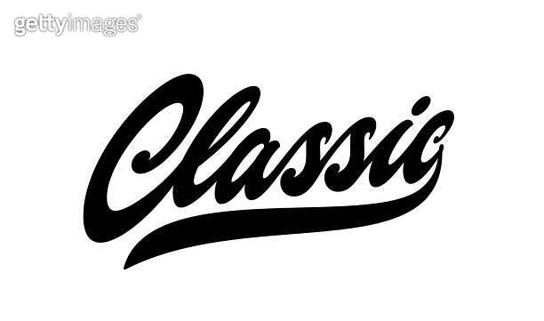 The word Classic in vector format. 이미지 (1347666780) - 게티이미지뱅크
