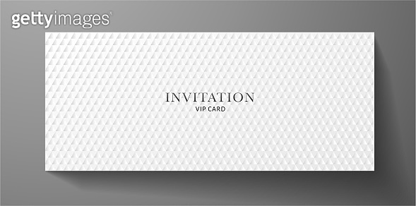 Premium VIP Invitation template with abstract white triangle pattern ...