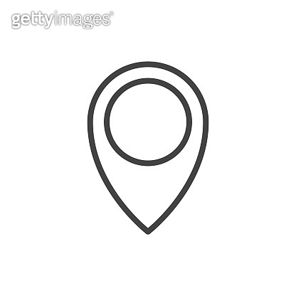 Pinpoint outline icon. Vector illustration. 이미지 (1308949714) - 게티이미지뱅크