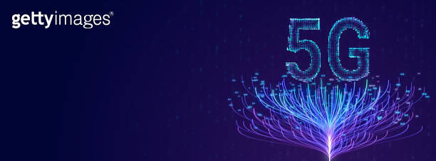 5G internet network technology with big data node tree 이미지 (1296640631 ...