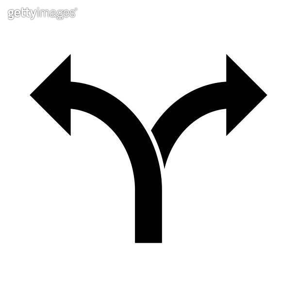 Arrow, two way direction icon vector symbol for your web site design ...