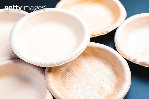 dried palm leaf or betel nut and leaf dish plate disposable tableware ...