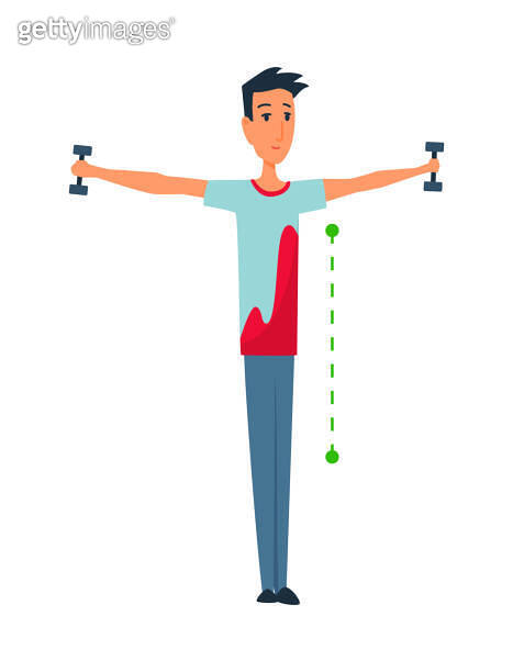 Posture and ergonomics. Correct alignment of human body in standing ...