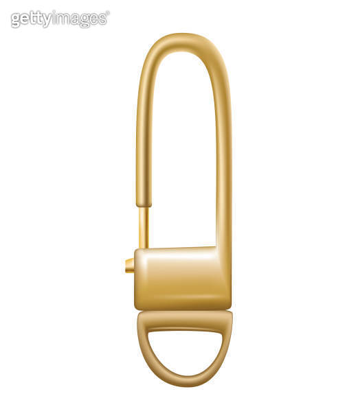 Carabiner clasp. Metal carabine for climbing rope link. Snap hook for ...