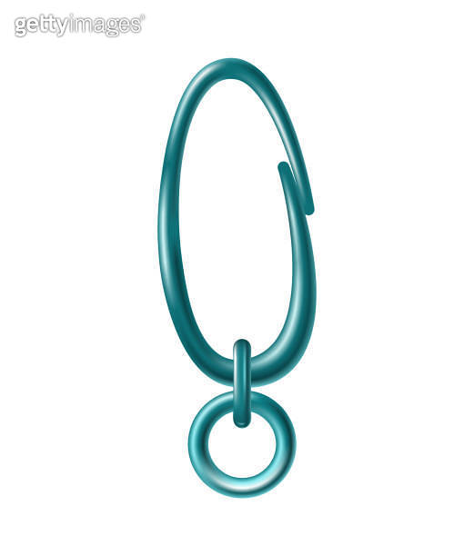 Carabiner clasp. Metal carabine for climbing rope link. Snap hook for ...