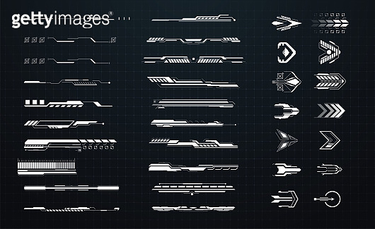 Circle Abstract digital technology UX Futuristic, FUI, Virtual ...