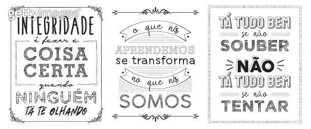 Posters pack in Brazilian Portuguese. Translations - Integrity is doing ...