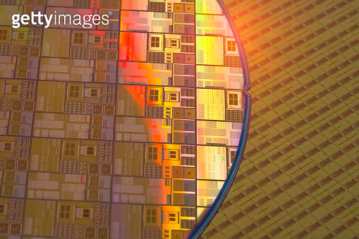 Silicon Wafers and Microcircuits with Automation system control ...
