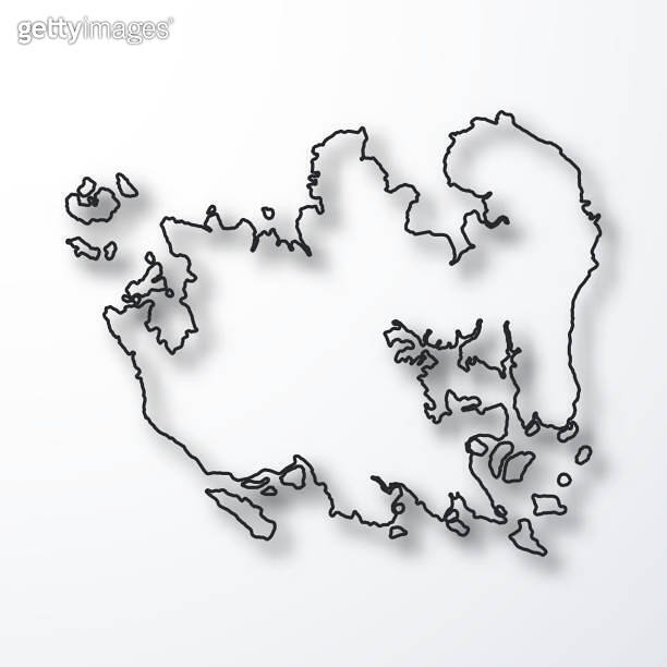 Batam map - Black outline with shadow on white background (1318171131 ...