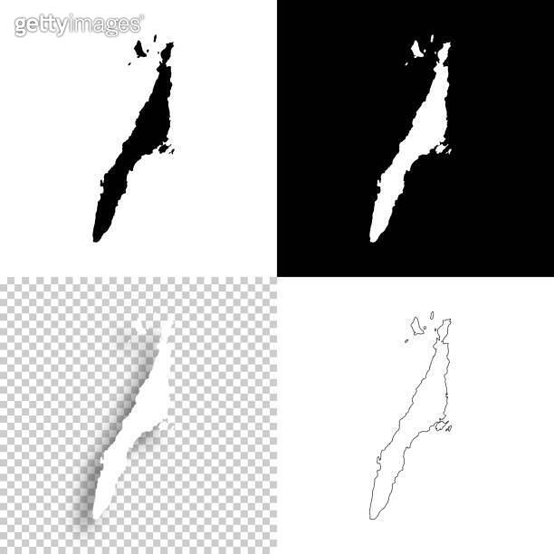 Cebu maps for design. Blank, white and black backgrounds - Line icon ...