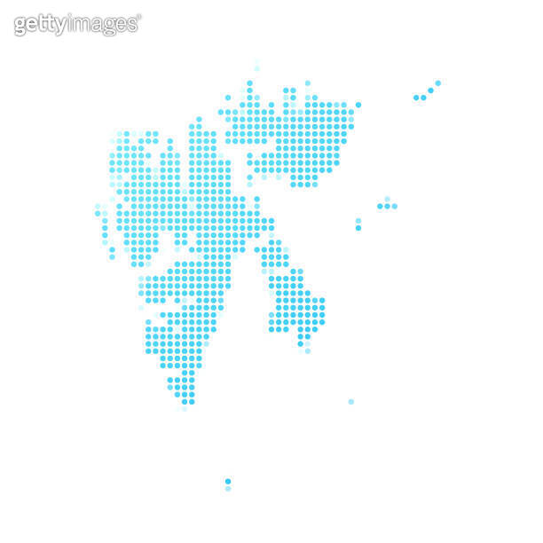 Svalbard map in blue dots on white background (1301064799) 일러스트, 무료 ...