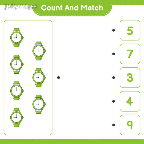 Count and match, count the number of Watches and match with the right ...