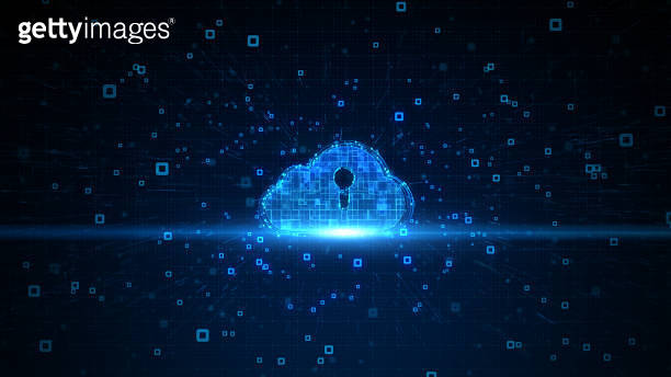 Digital Cloud Computing of Cyber Security, Digital Data Network Protection, 5g Connection ...