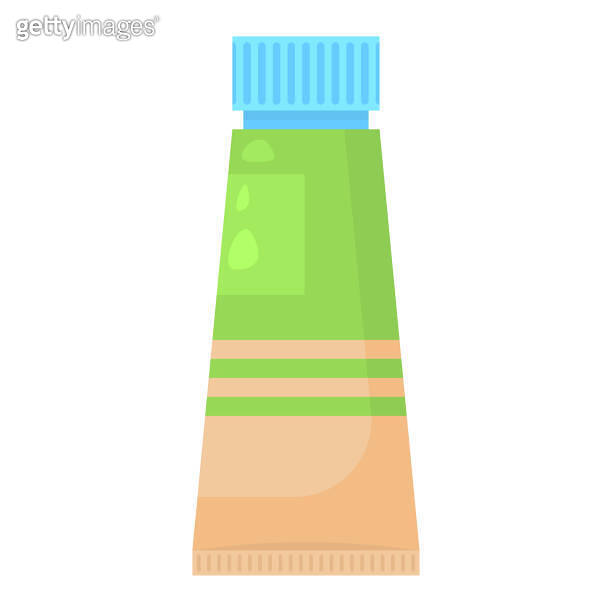 Abstract Flat Cartoon Vector Tube Of Ointment Design Style Element ...