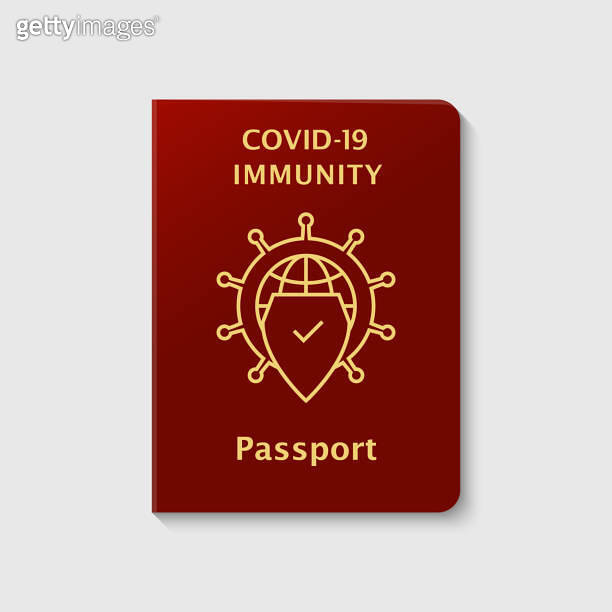 COVID-19 immunity passport concept as certificate of being immune 이미지 ...