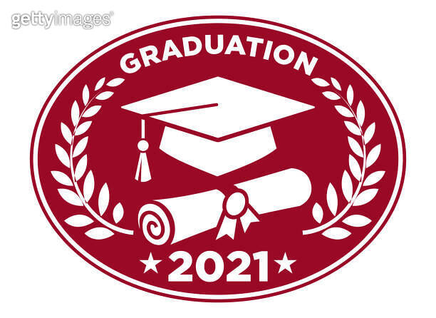 2021 graduation class logo 이미지 (1324868035) - 게티이미지뱅크