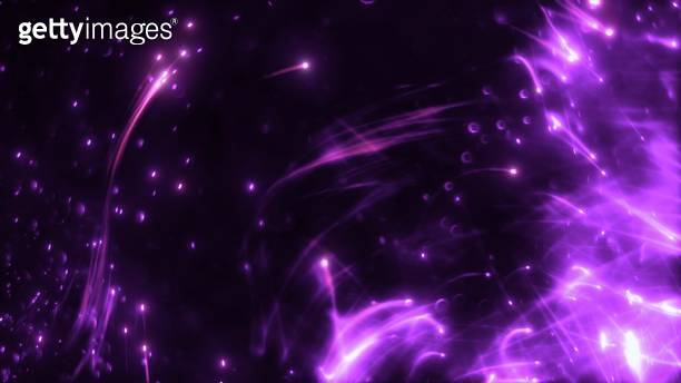 Abstract Purple Violet Luminous Realistic Slow Motion Light Particle ...
