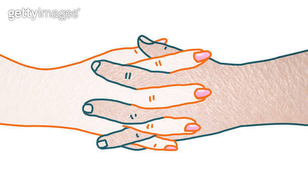Human Male and Female crossing and mixing Hands 이미지 (1296683828) - 게티이미지뱅크