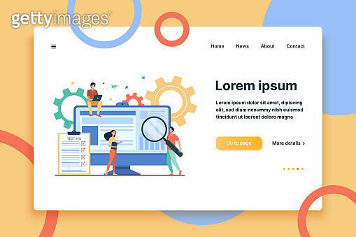 Tiny people testing quality assurance in software (1302678584) 일러스트, 무료 ...