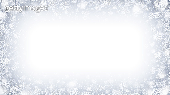 Frozen Snow And Ice Effect Frame Christmas Decoration (1346917545) 일러스트 ...