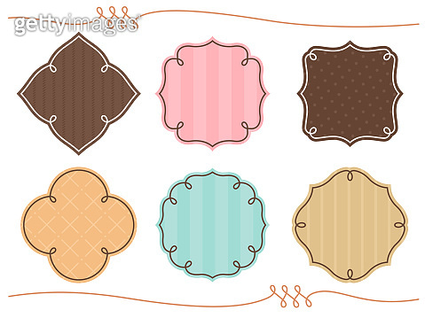 A set of European retro shape frame designs (1303076785) 일러스트, 무료 일러스트 ...