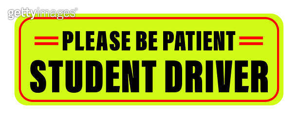 Please be patient student driver stickers. Car bumper stickers for the ...