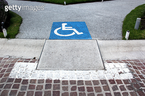 International Symbol of Accessibility to identify the area adapted to ...