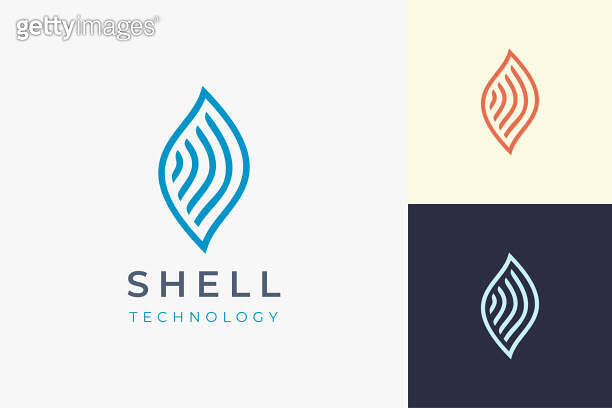 Shell network logo for technology industry brand identity 이미지 ...