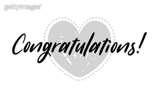 Congratulations hand written calligraphic text design. 이미지 (1306141515 ...